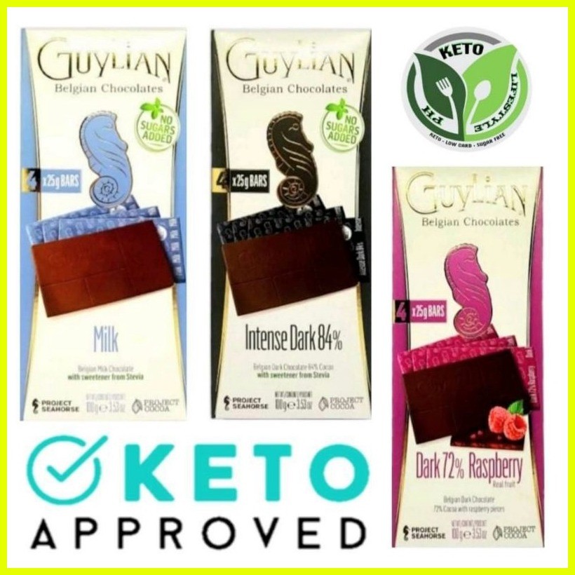 KETO APPROVED Guylian Belgian Chocolates 100g (GUILT-FREE/SUGAR-FREE ...