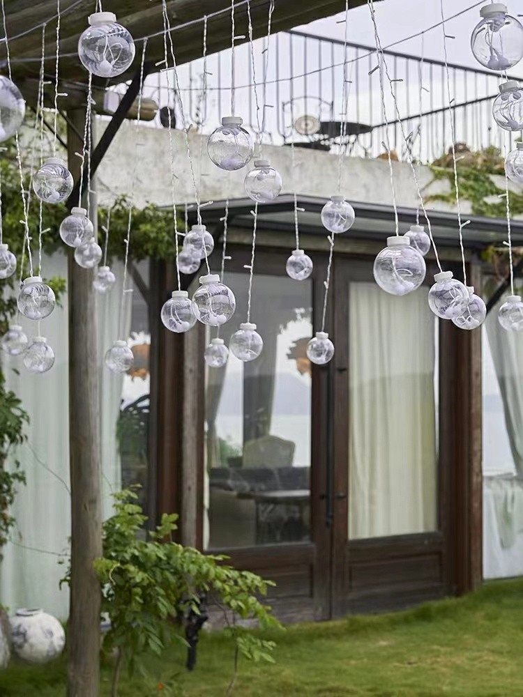 READY STOCK Solar/Plug Led Curtain Lights Stars lighting Christmas ...