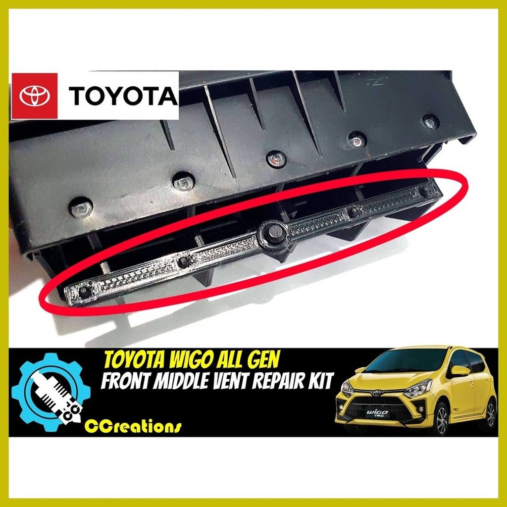 Toyota Wigo 2012 - 2022 Front Center Vent Repair Kit Only | Shopee ...