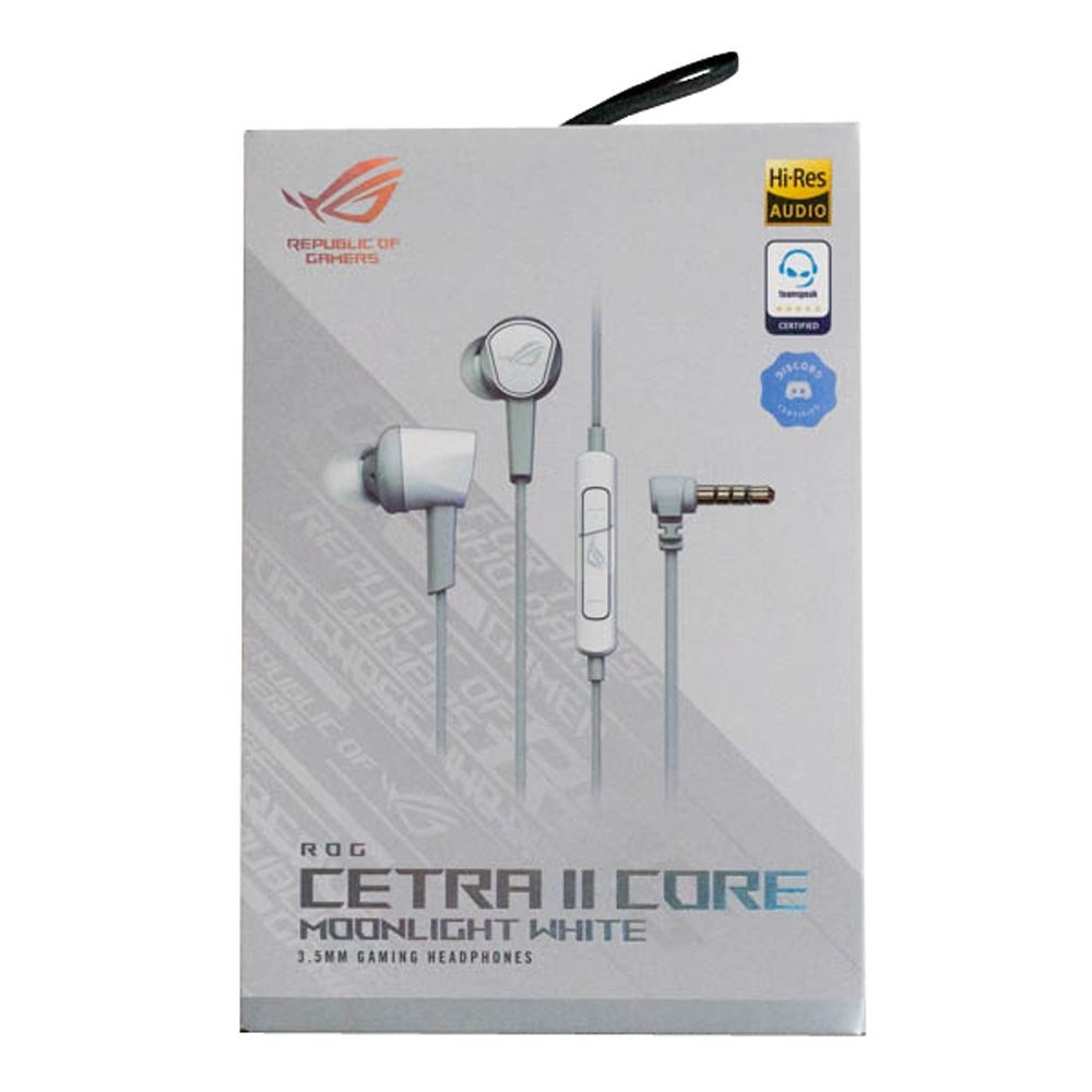 ♞ASUS ROG Cetra II Core 3.5mm in-Ear Gaming Headphones ( Moonlight ...