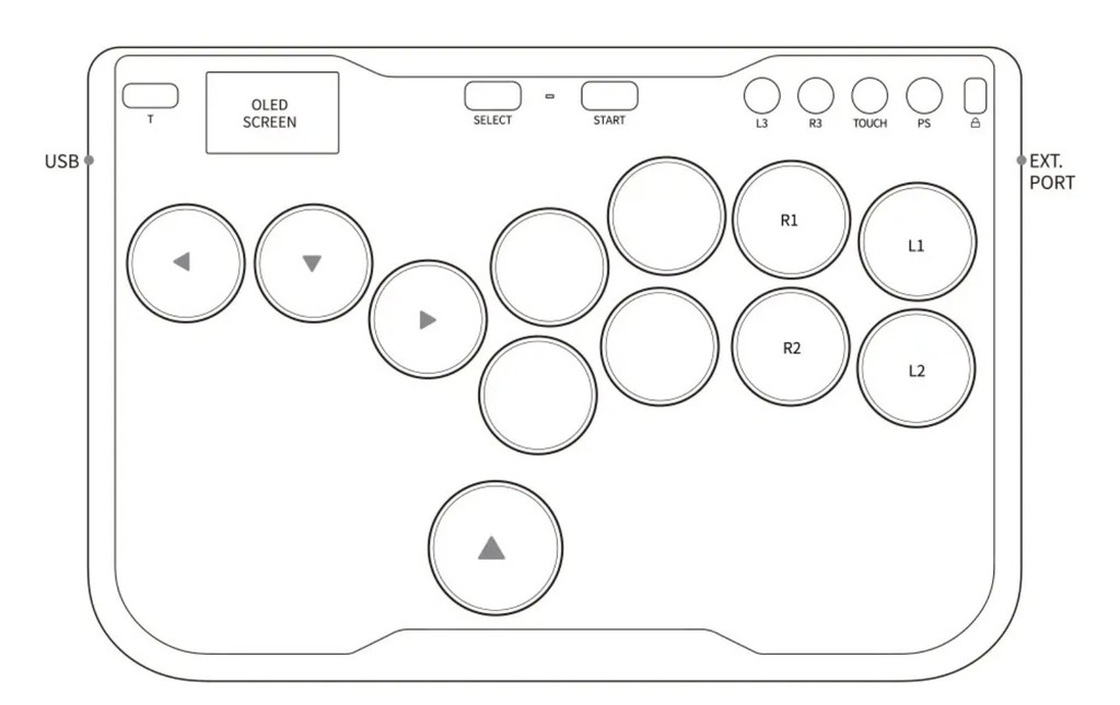 Haute42- COSMOX Leverless Controller Mini Hitbox For PC / Ps4 / Ps5 ...