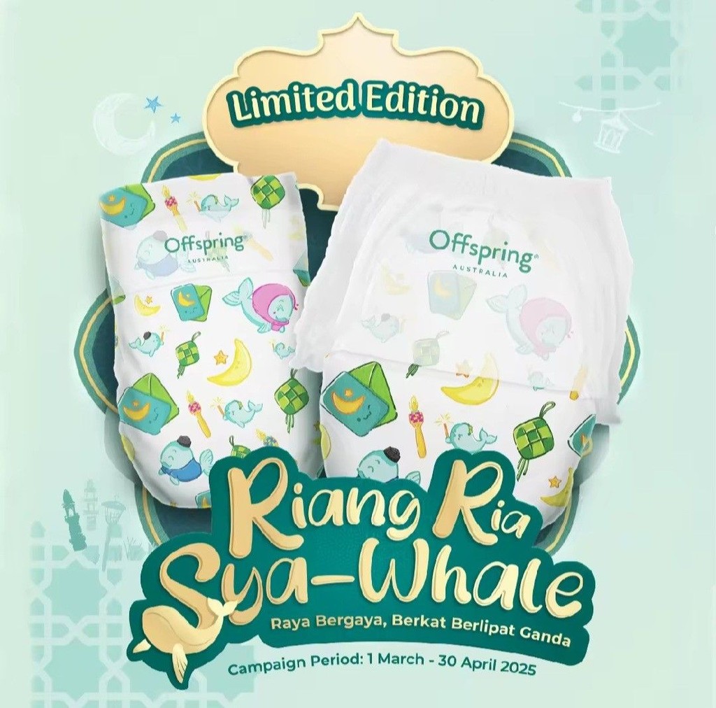 Offspring's Limited Edition Raya Fashion Diaper Tape/Pants - NB/S/M/L ...