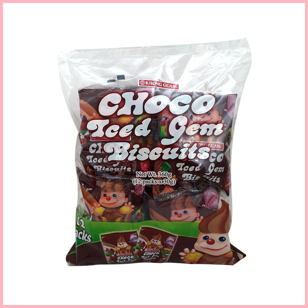 ☢ Khong Guan Choco Iced Gem Biscuits (12 packs) | Shopee Philippines