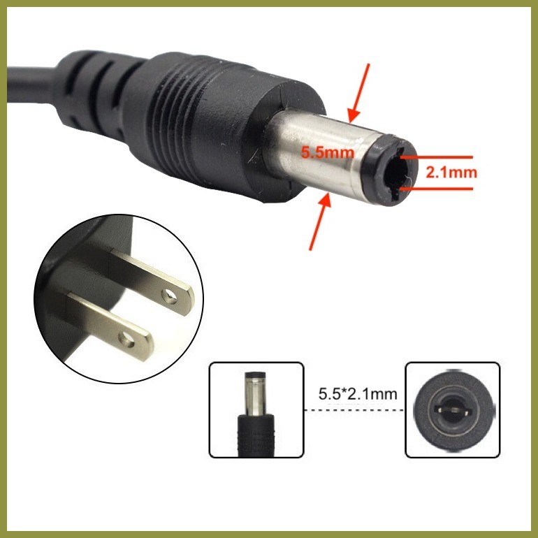 ☑ 12V 2A 2 line AC/DC Power Adaptor Switching power supply CCTV ...