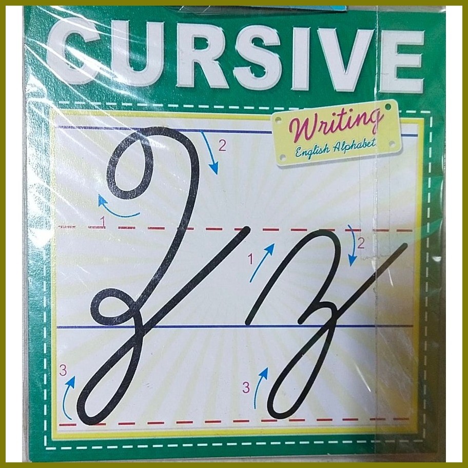 Big Flash Cards Alphabet CURSIVE WRITING 6 1/2 X 7 Inches , Cursive ...