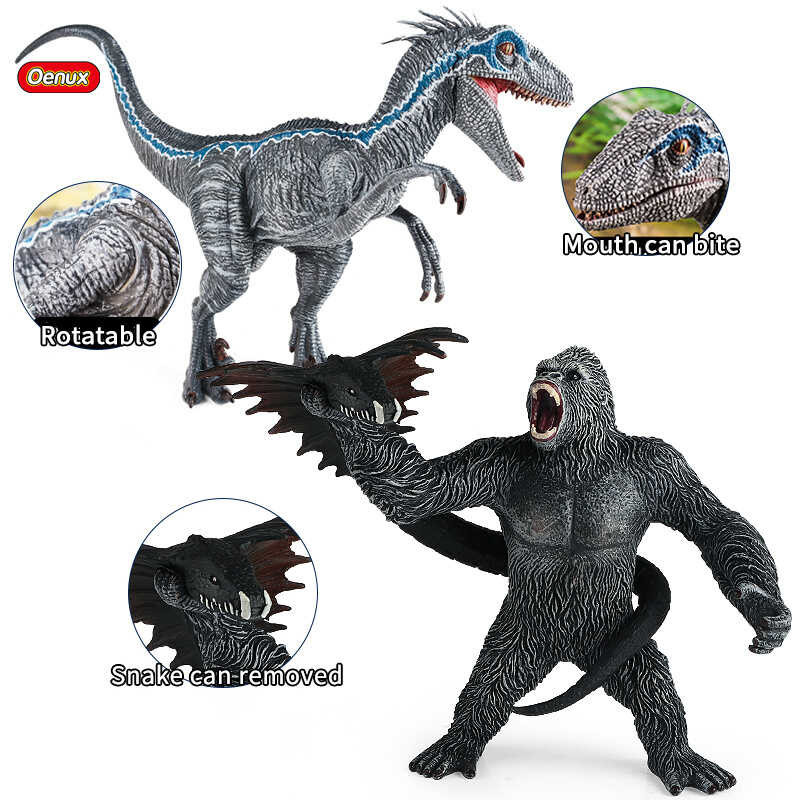 WD Oenux New Jurassic Indominus Rex Indoraptor King Kong Action Figures ...