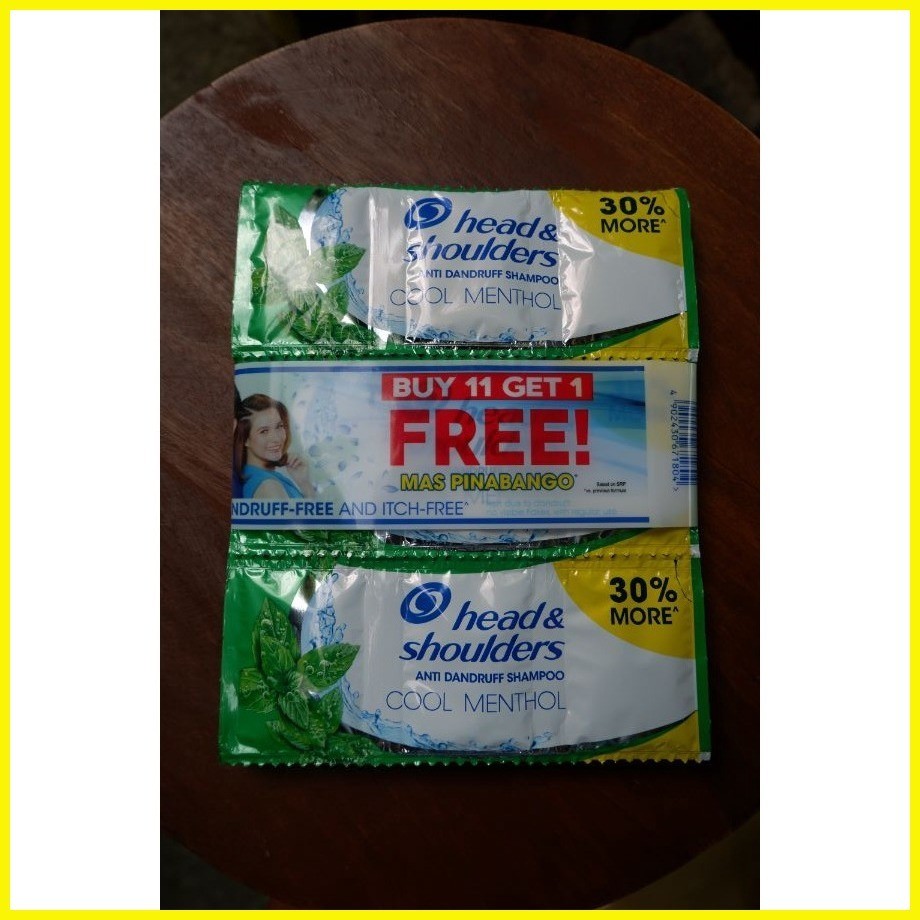 ♨ § HEAD & SHOULDERS Shampoo Cool Menthol Sachet - 12 Pieces, Anti ...