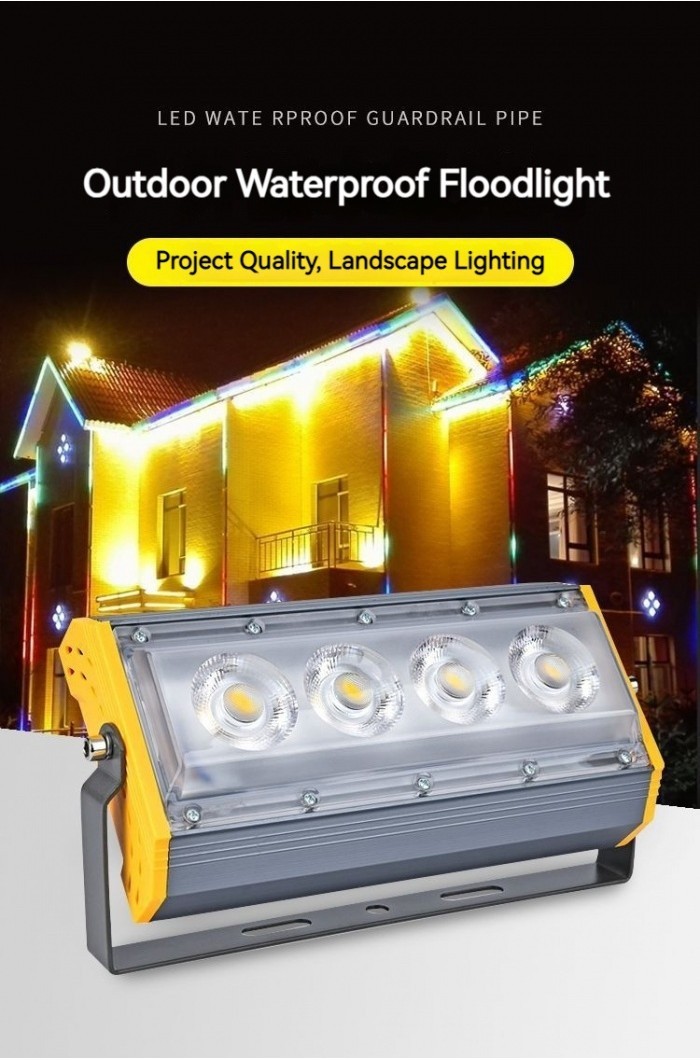 LED Projection Wall Lamp, 50W Aluminum Outdoor Waterproof Garden ...