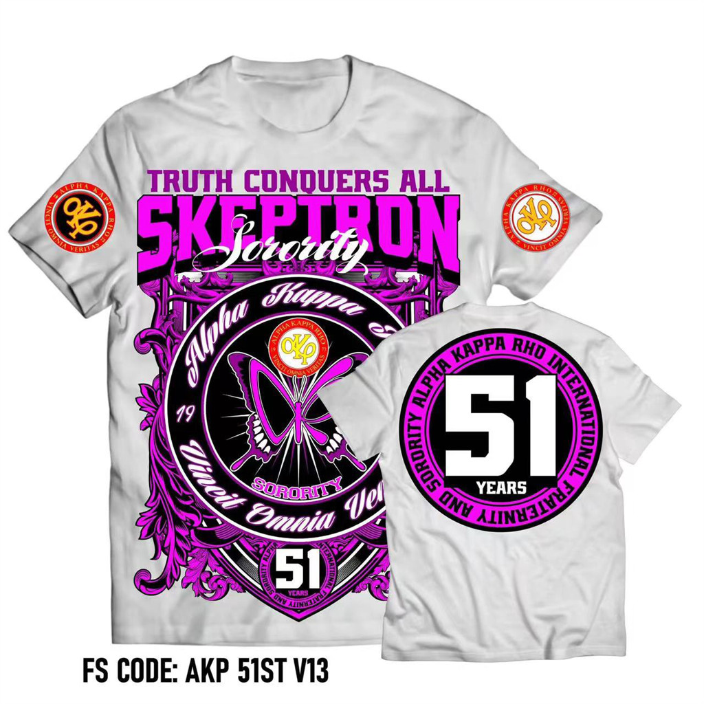 2024 AKP Frat 1973 Alpha Kappa Rho 51th Anniversary skeptron Clothing T ...