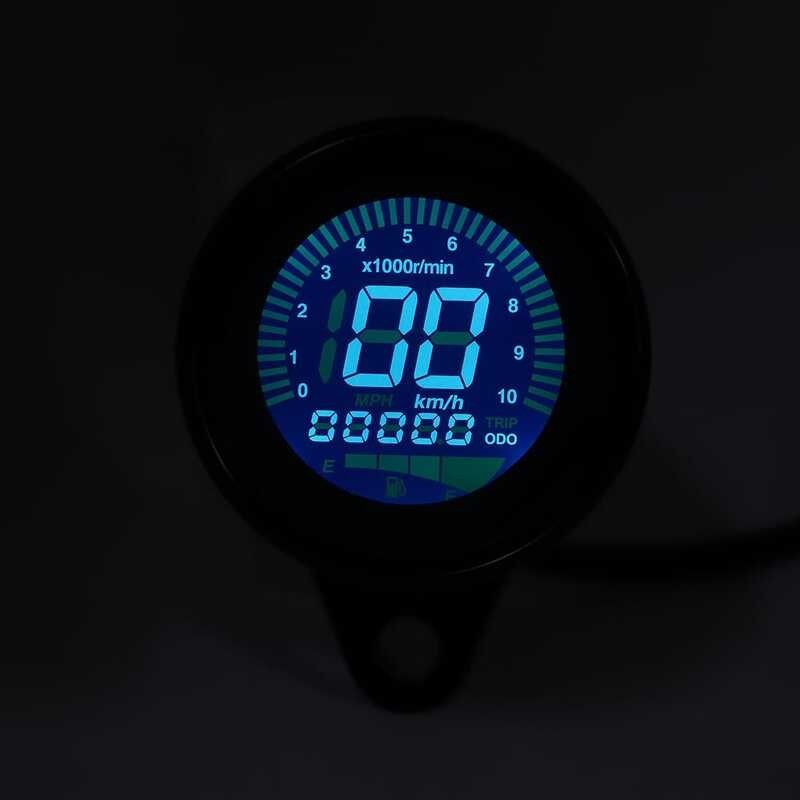 Universal 12V DC Waterproof LED Digital Speedometer Tachometer ...