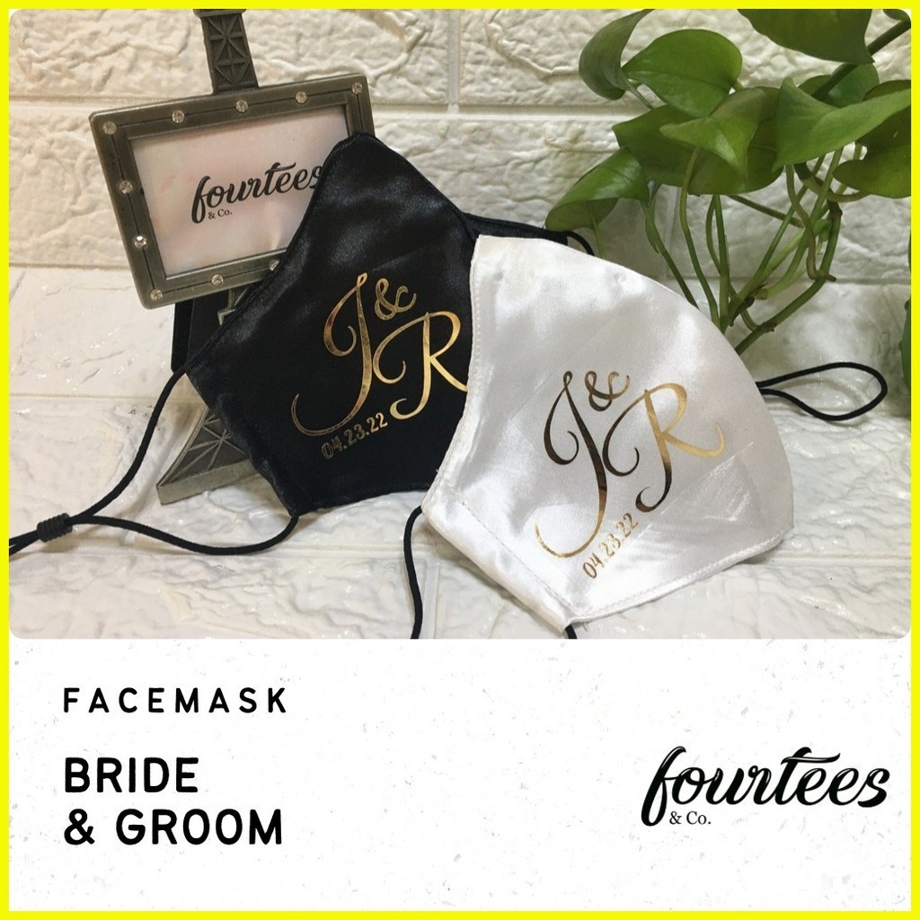 BRIDE AND GROOM WEDDING FACE MASKS | Shopee Philippines