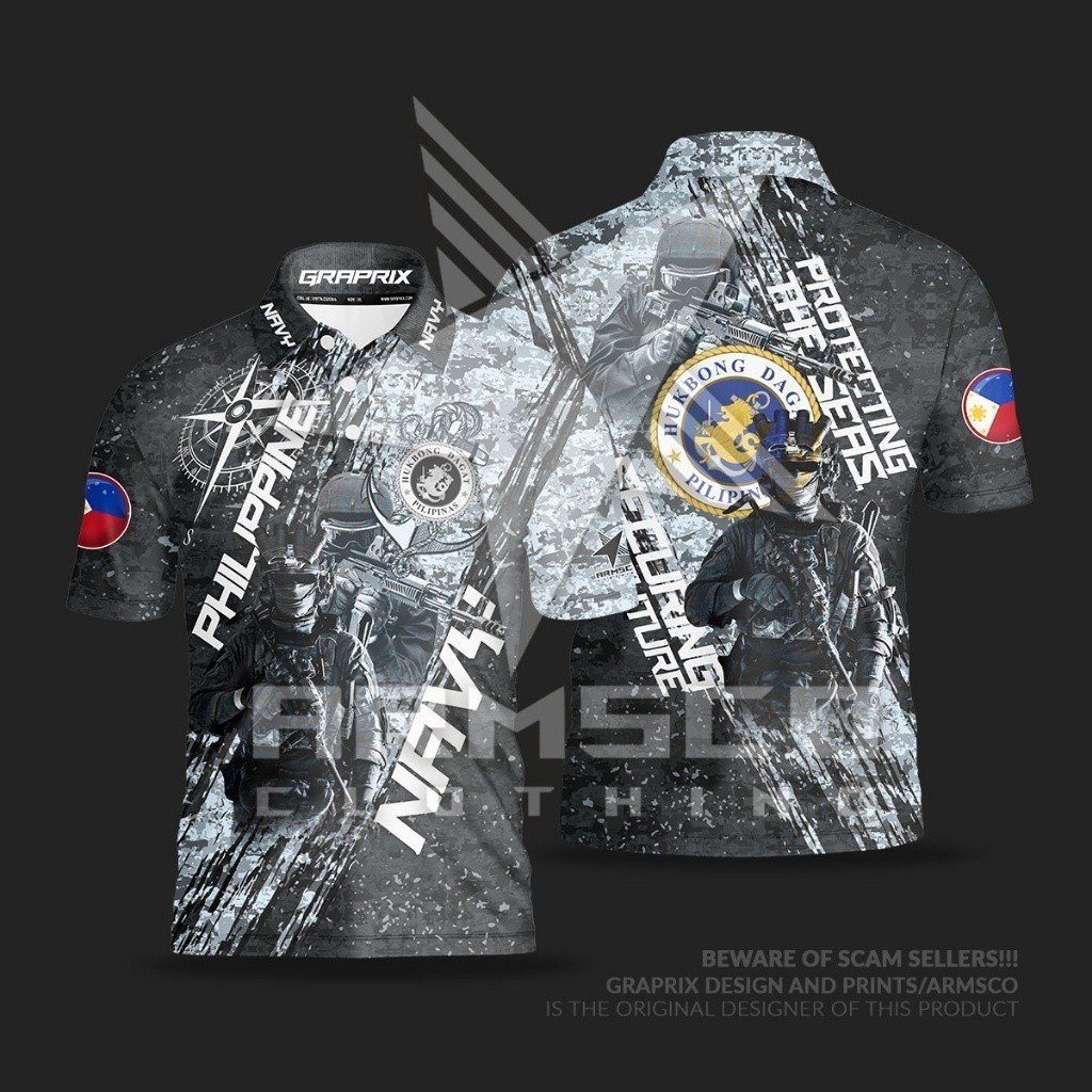 Navy V2 Polo Shirt Full Sublimation - Mens and Womens | Shopee Philippines
