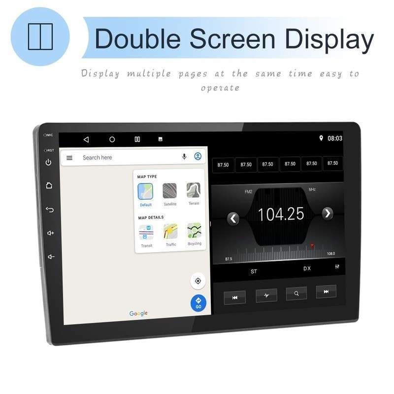 (8G RAM+128G ROM Qled Screen )9/10 inch Android 2Din Car Radio Stereo ...