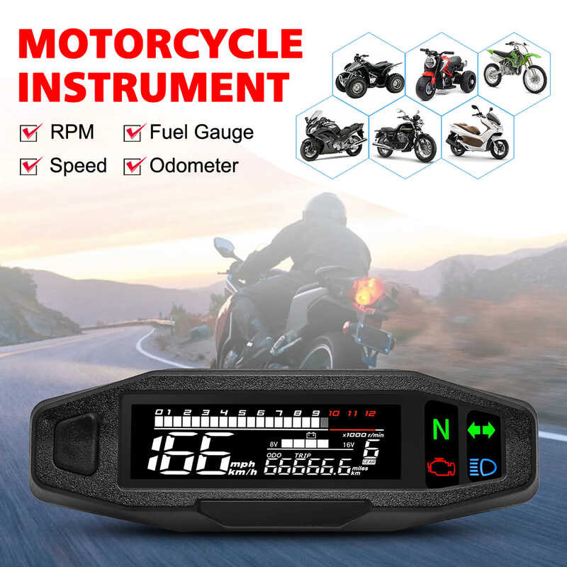 Bagong Speedometer Moto Oil Gauge Tachometer Universal Dashboard ...
