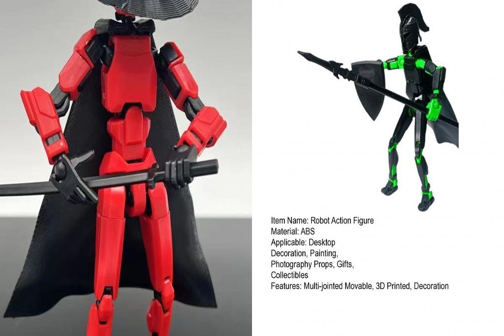 SU Articulated Action Figure Movable Joints Action Figure Robot Action ...