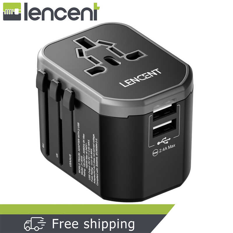 Travel LENCENT Universal Lahat Isang Pandaigdigang Power Adapter ...