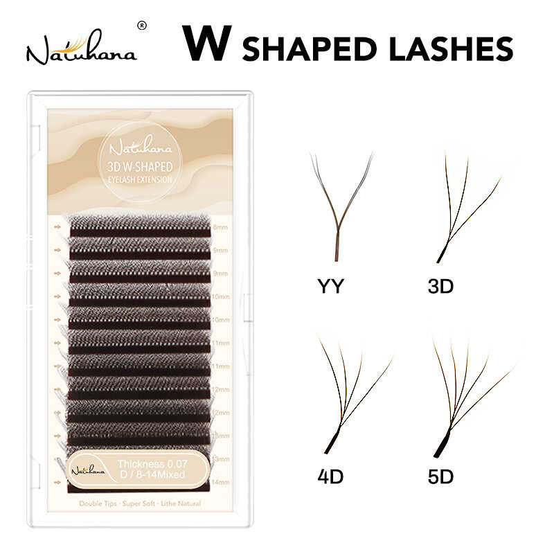 Brown NATUHANA W Shaped 2D 3D 4D 5Dw Natural Soft Automatic wering ...
