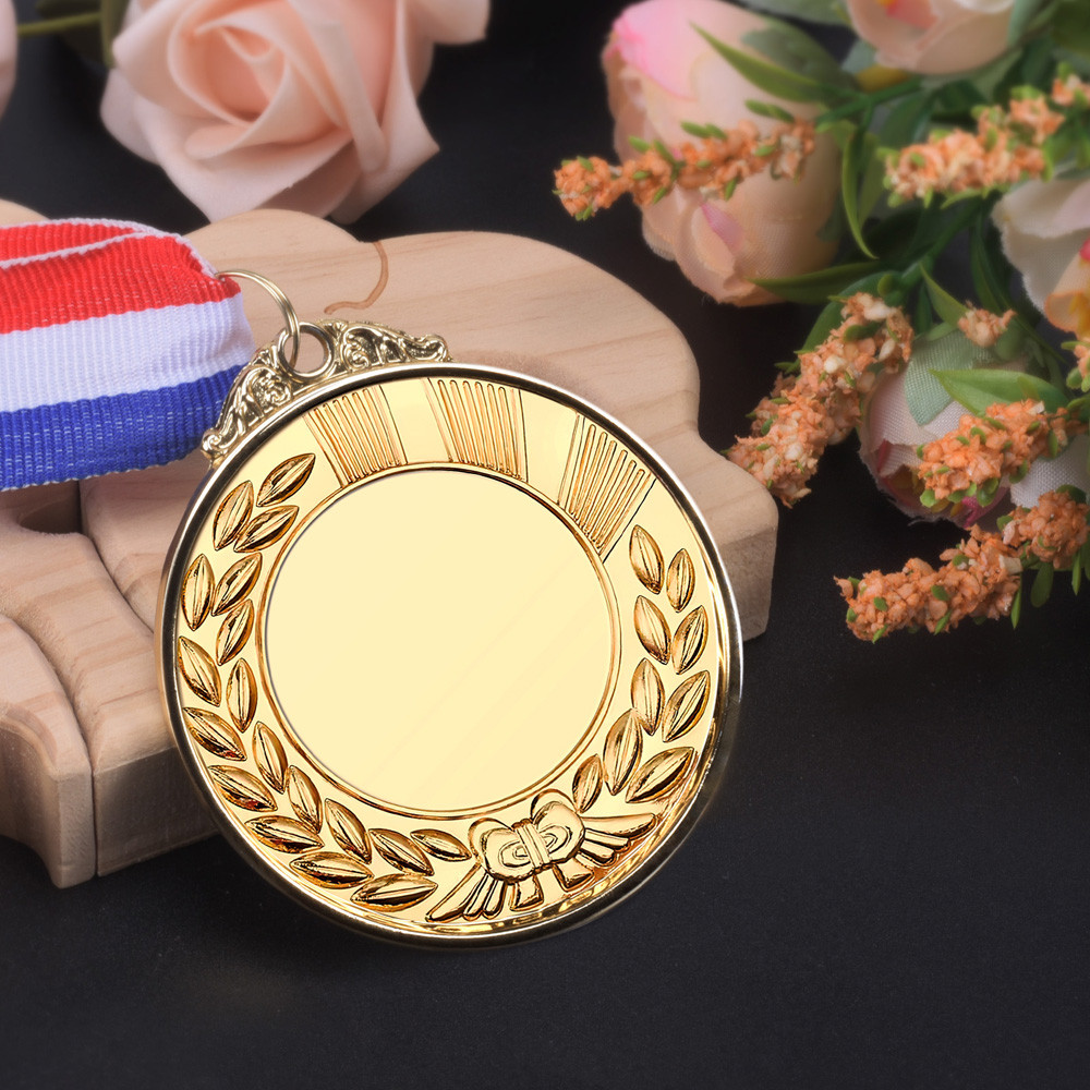 Free Customized Color Printed or Engraved 65MM Metal Medal Award Medals ...