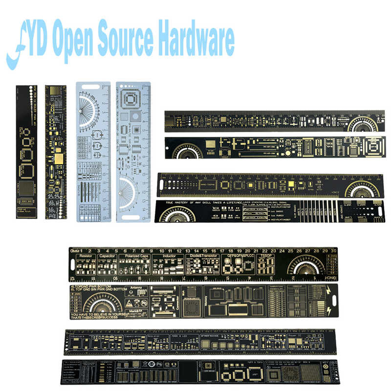 Reference PCB Ruler v2 - 6" PCB Pack Units for Electronic Engineers ...