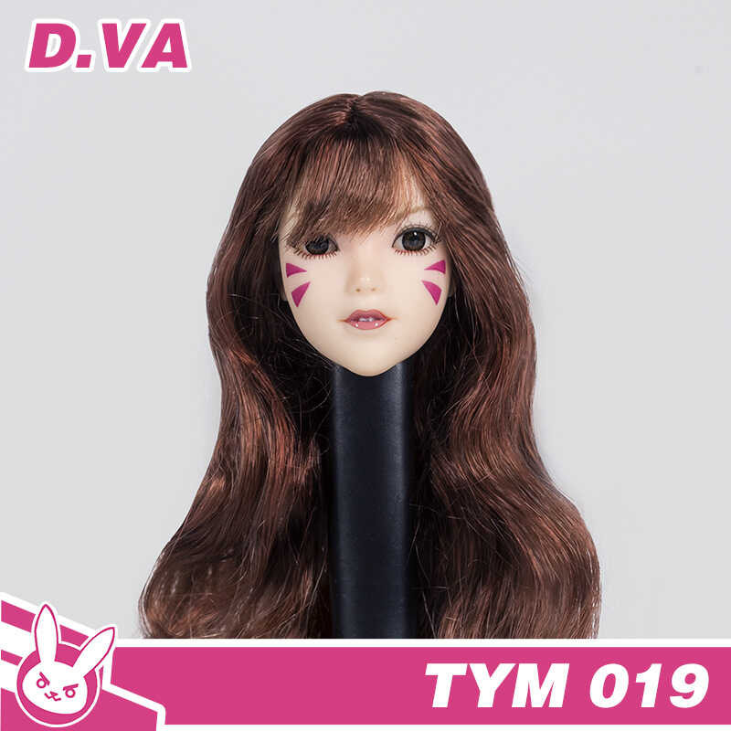 1/6 Female Soldier Head Carving Tianyi Beauty DVA Head Carving Set ...