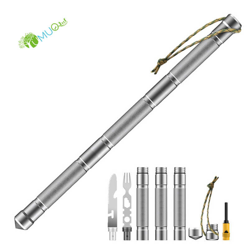 Yumuq Multifunctional Mini Self Defense Stick Knife And Fork Set ...