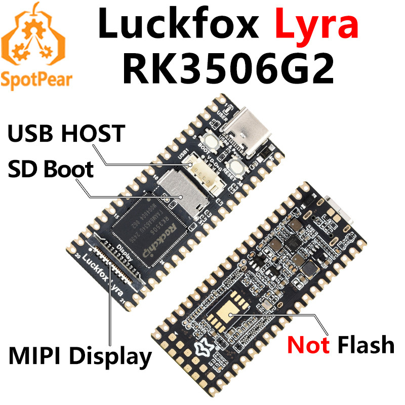 Luckfox Lyra SD-Boot Version RK3506G2 Rockchip Linux Board RK3506 For MIPI/DSI Display Cortex-A7 ...