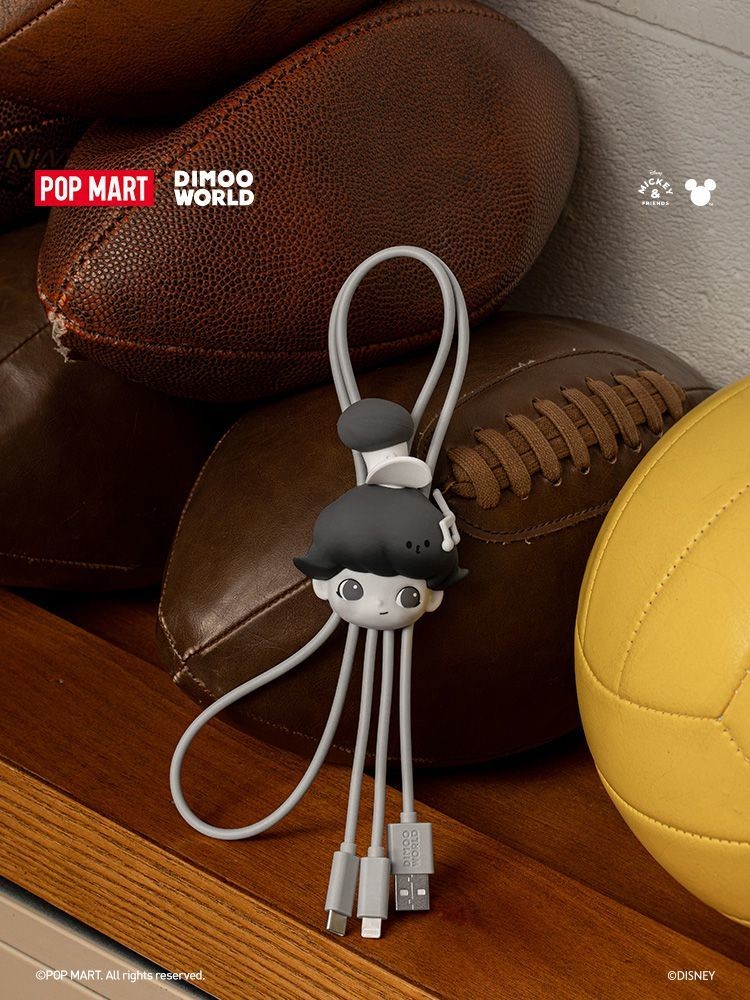 POPMART DIMOO WORLD Disney Series Two-in-One Data Cable Blind Box ...