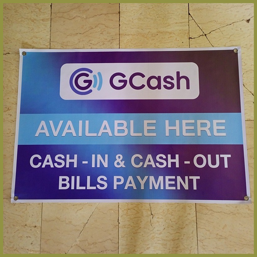 ∏ GCASH Tarpaulin Banner FREE Eyelets GCash Available Here Signage 10oz ...