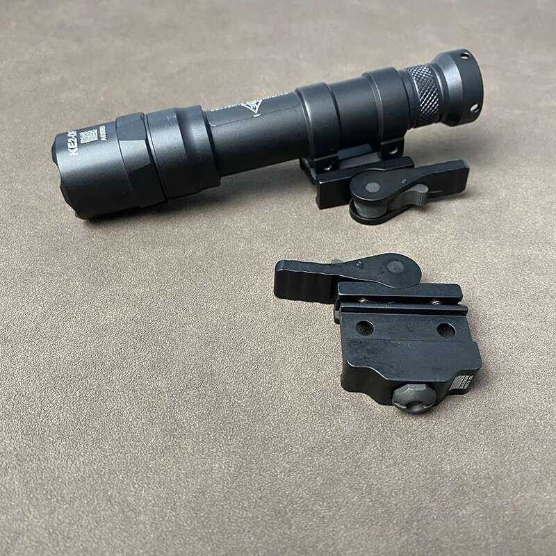 Tactical Airsoft M300 M600 Scout Light Mount Base Quick Lnstall Remove ...