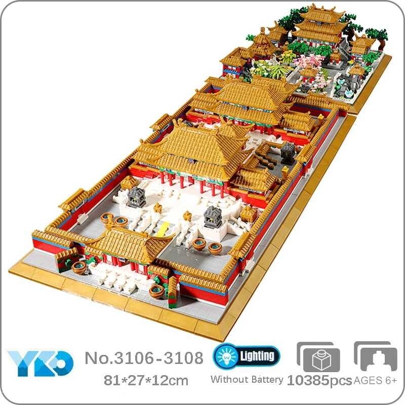 § YKO World Architecture The Forbidden City Palace Imperial Garden LED ...