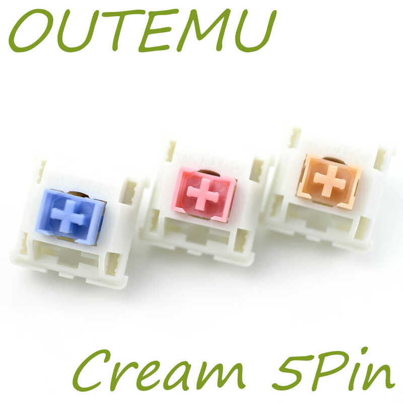 Outemu Nagpapalit Ng Silent Cream Yellow Switch Lubed Mechanical ...