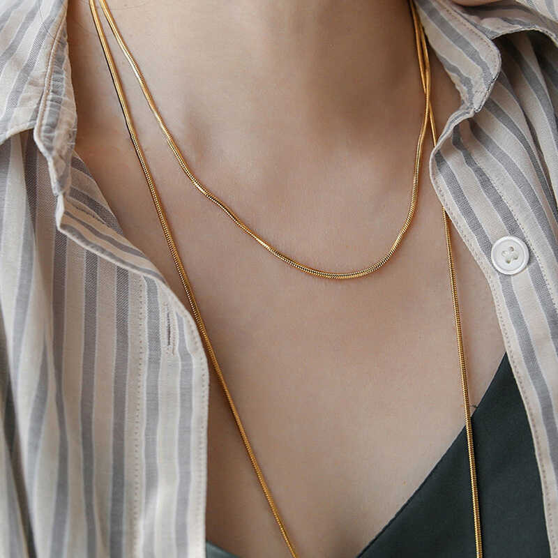 30 OEM Pure Silver Snake Bone Italian Chain, Versatile High-End Design ...
