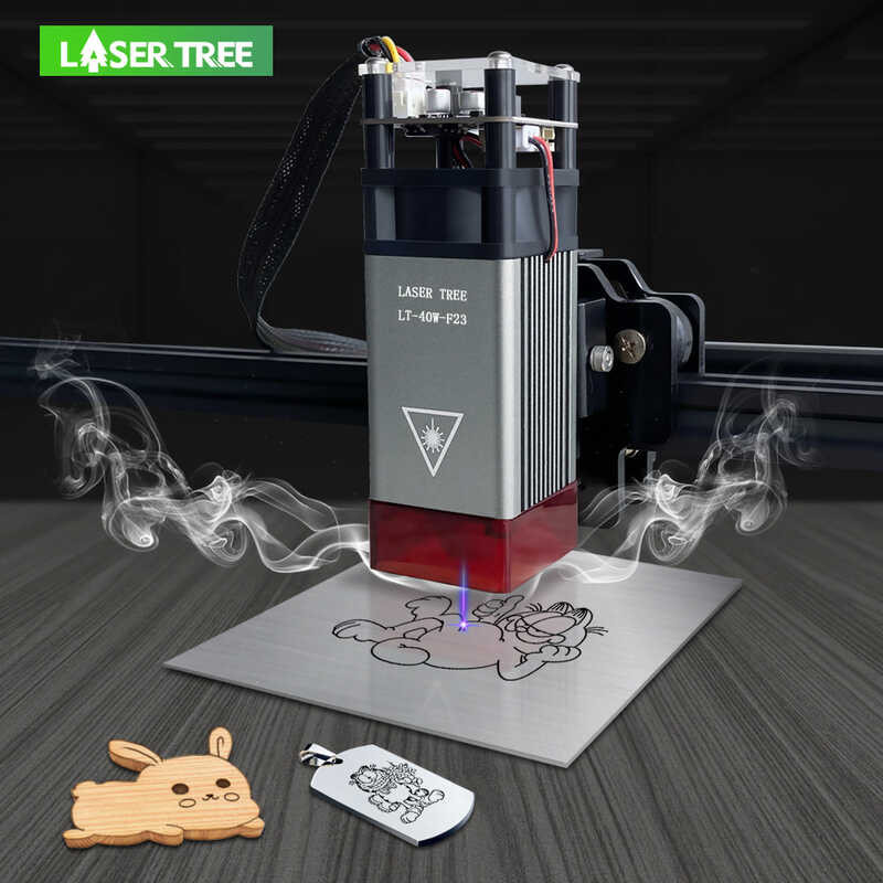 LASER TREE 450Nm Laser Engraver Head 40W TTL Blue Light Module Para Sa ...