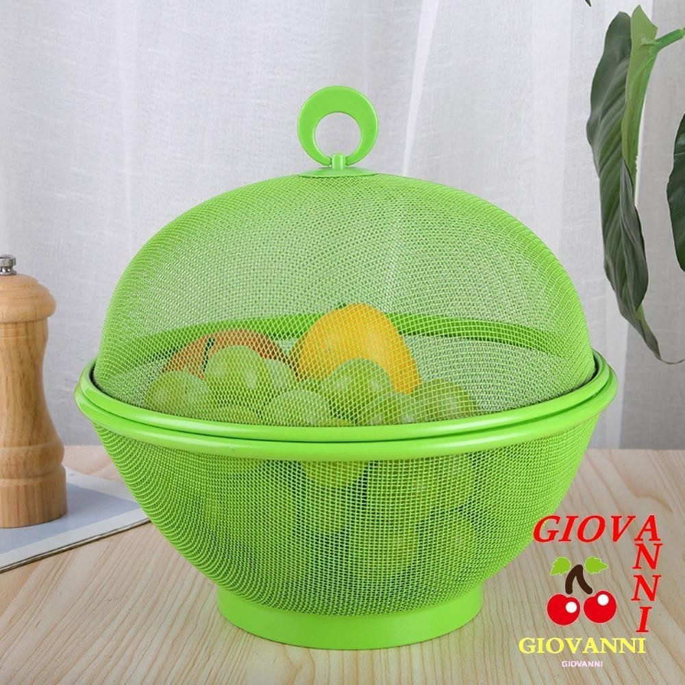 GIOVANNI Mesh Fruit Basket, Fine Mesh With Lid Vegetables Fruit Holder ...