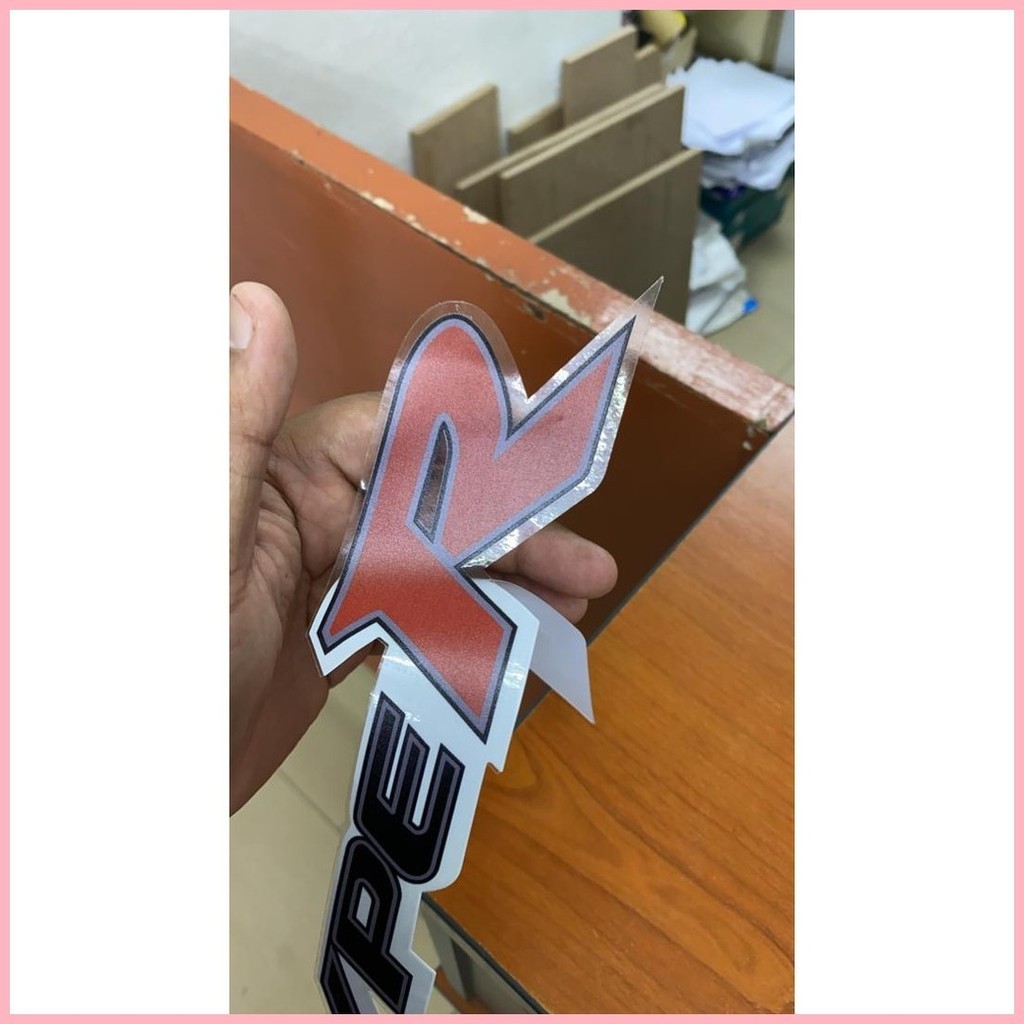 ☪ Sticker type R Door Honda civic fd type R typeR Door Left Right Honda ...