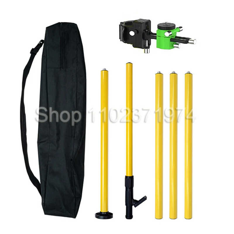 Max 4.2M Height Adjustable Line Leveler Stand Bar Telescopic Pole ...