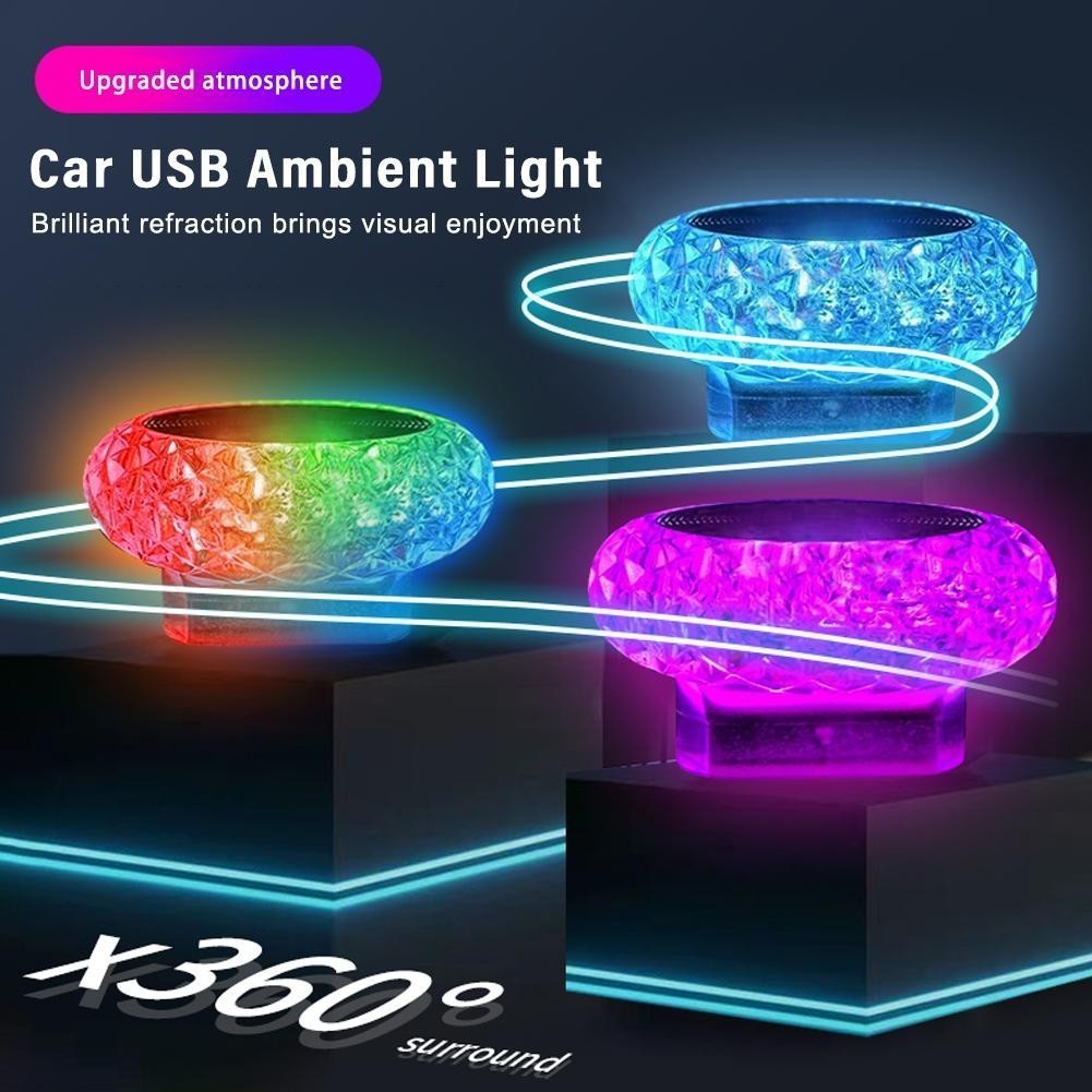 USB LED Light Portable Car USB Ambient Light Mini LED Decorative ...