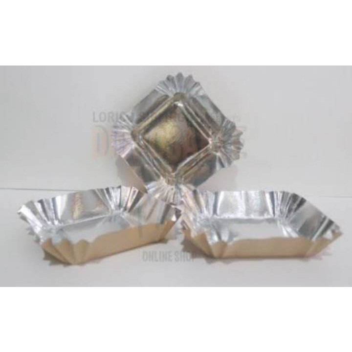 5packs/200 pcs 5x5 Disposable Square Paper Plate for Dessert Kikiam ...