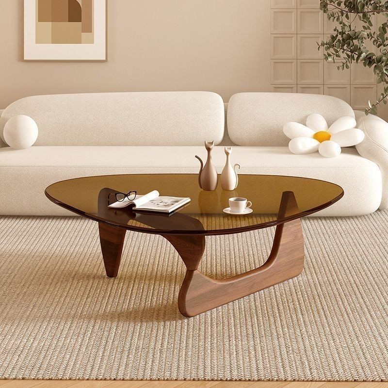 Center Table For Living Room Wood Sofa Side Table For Sala Glass Coffee ...