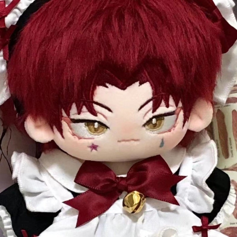20cm HUNTER x HUNTER Hisoka Red Hair Gold Pupils Ciso Cotton Handsome ...