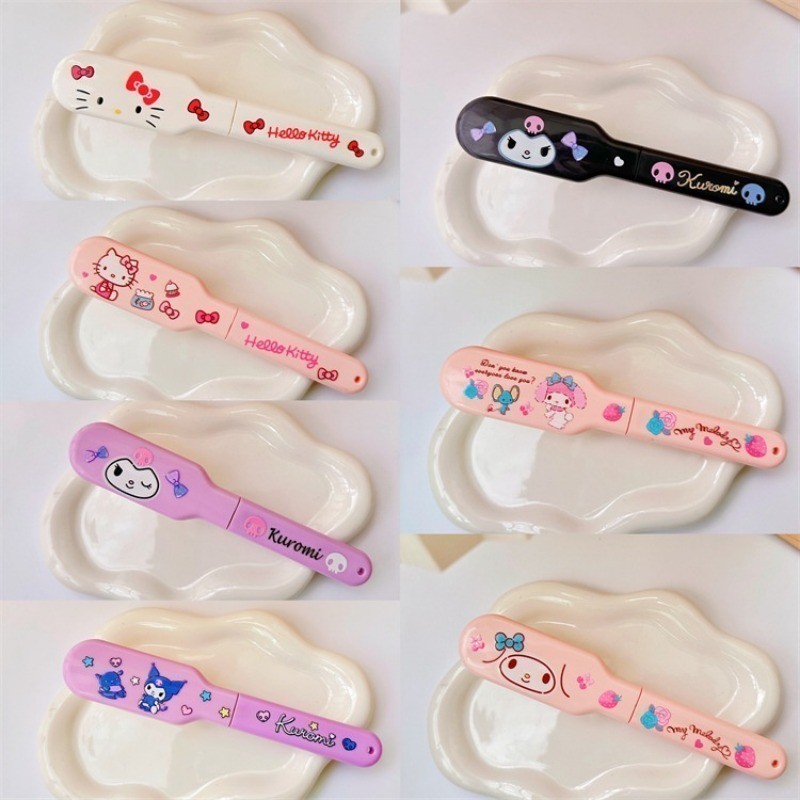 Anime Comb Hello Kitty Kawaii Foldable Air Cushion Comb Cute Sanrio ...