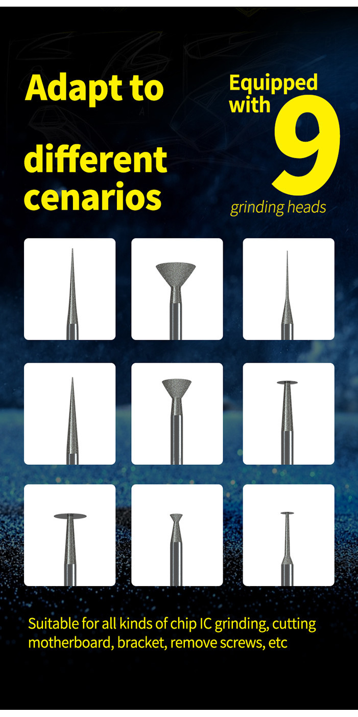 MECHANIC GDR2 Micro Polishing Pen Electric Engraving Tool Kit Mini DIY ...