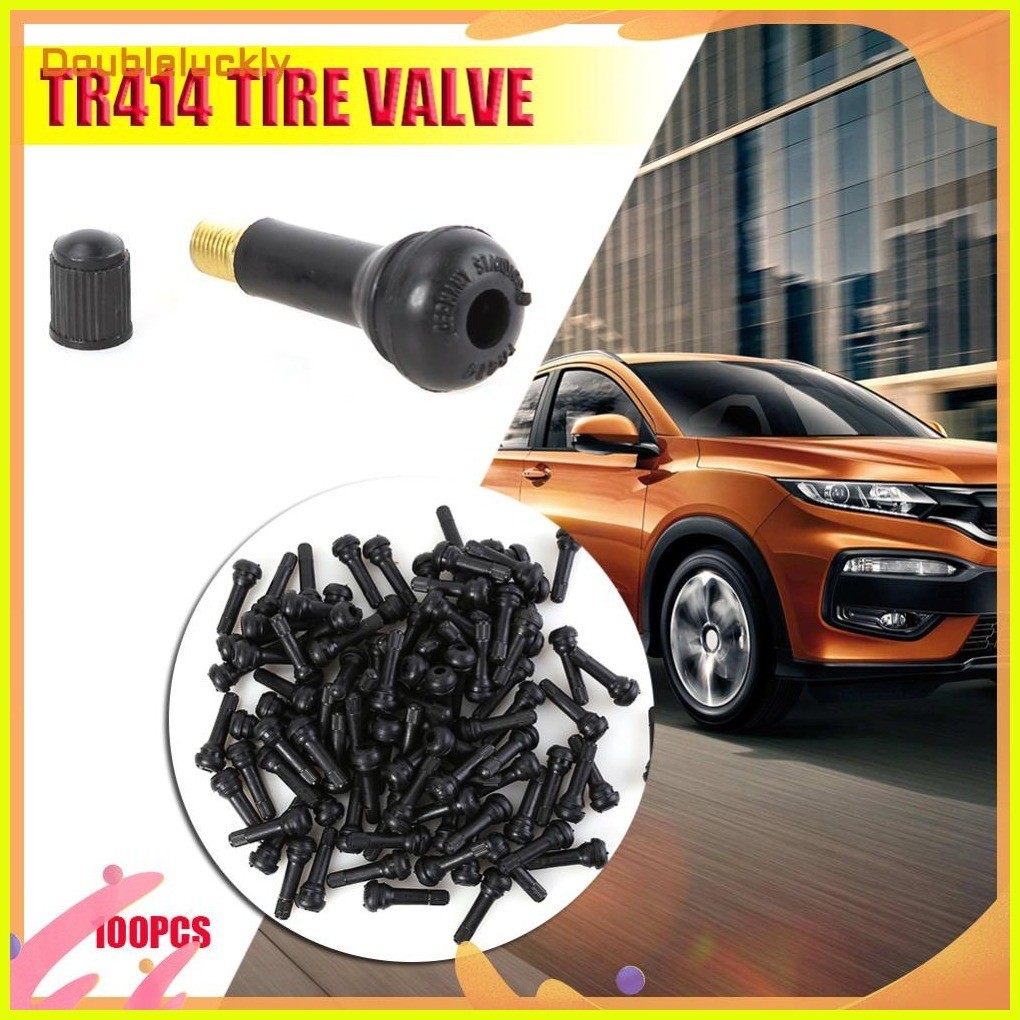 ஐ 100x TR414 In Rubber Valve Stems Car Motorcycle Tubeless Tire Tyre ...