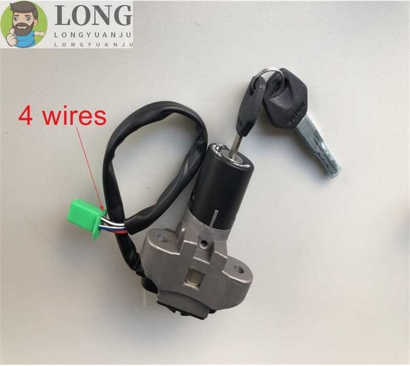 Δ 2/3/4/6 ☀ Motorsiklo Wires Ignition Switch Lock Key Set Para Sa En125 ...