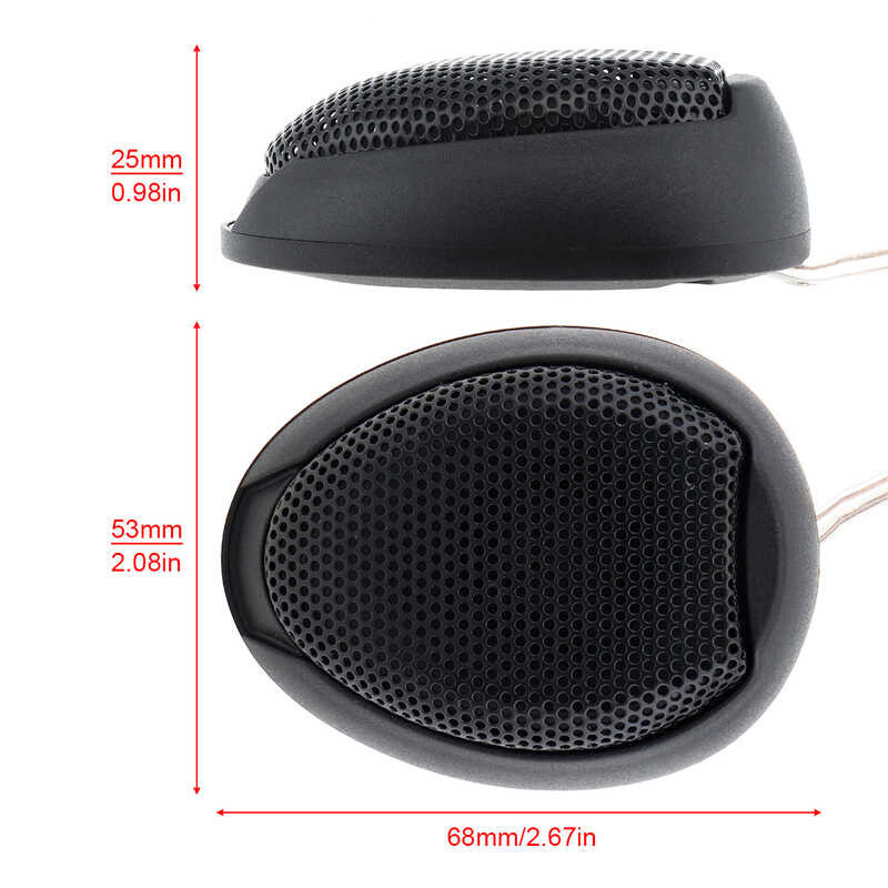 2Pcs 1000W Tweeter 4 Ohm Universal Subwoofer Audio Music Stereo Full ...
