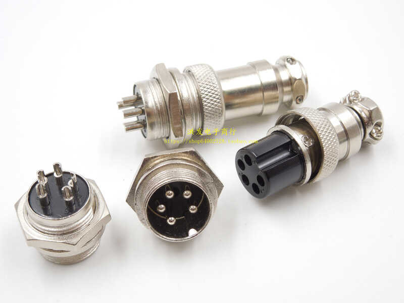 Aviation plug socket Aviation plug connector GX16-5 core GX16-5P 16mm | Shopee Philippines