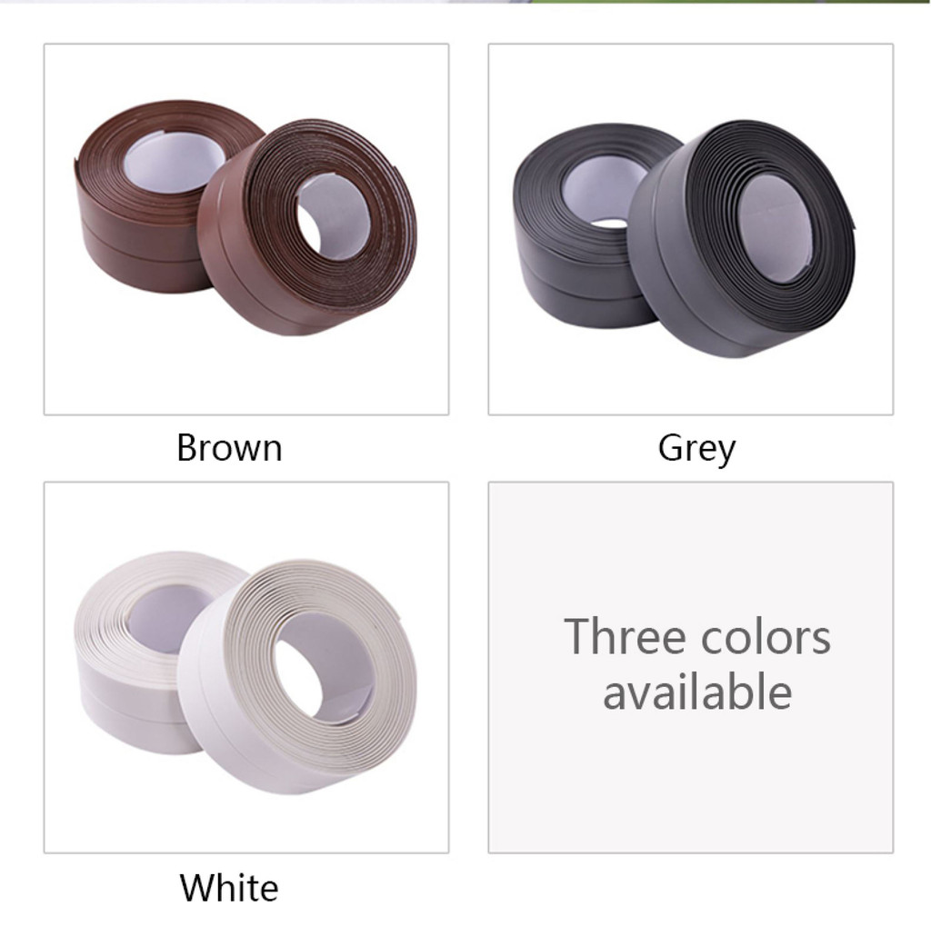 1 Roll Toilet Caulk Tape Sealant Strip Self Adhesive Tub Wall Sealing ...
