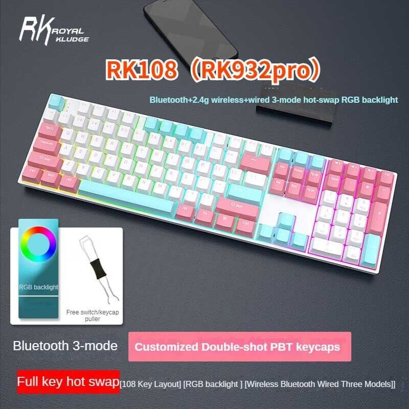 Rk108 2023 Bagong (Rk932pro) RGB Gaming Hot Mechanical Keyboard ...