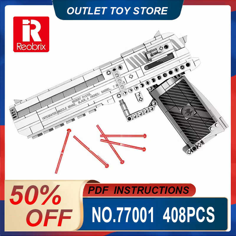 77001 Desert Reobrix Eagle Pistol Model Emissible Weapon Series Moc ...