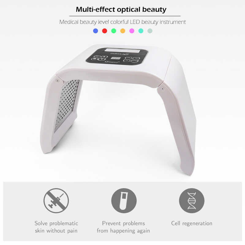 Kulay PDT 7 Light Therapy Mask Anti-Acne Whitening Mascara Led Facial ...